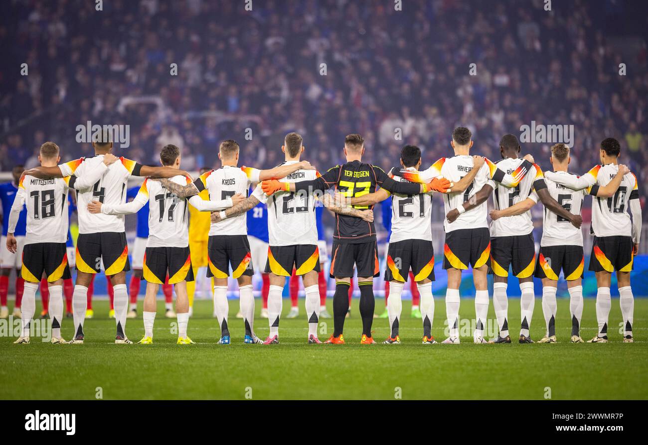 Lyon, France. 23rd Mar 2024. Team Deutschland Maximilian Mittelstädt ...