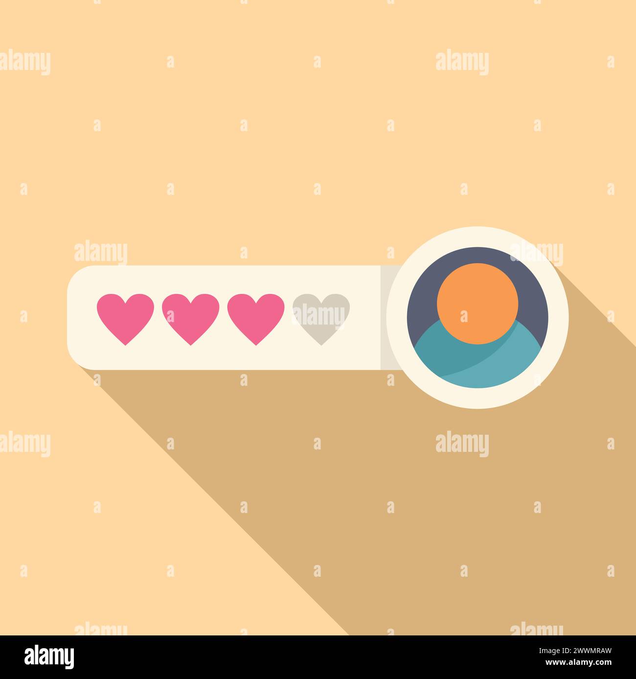 Like survey profile icon flat vector. Normal game online. Smiley fail ...