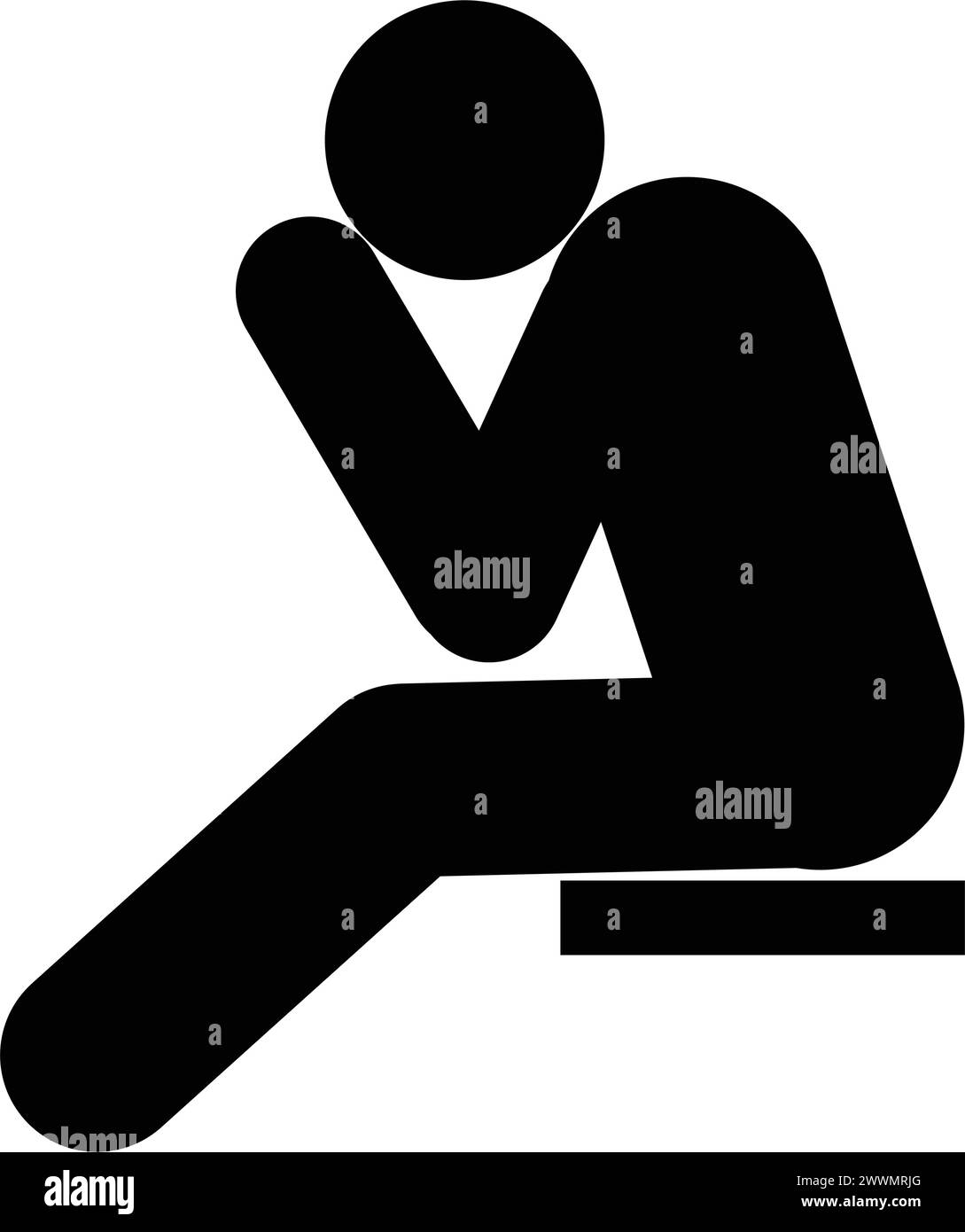 Unhappy stick figure hi-res stock photography and images - Alamy