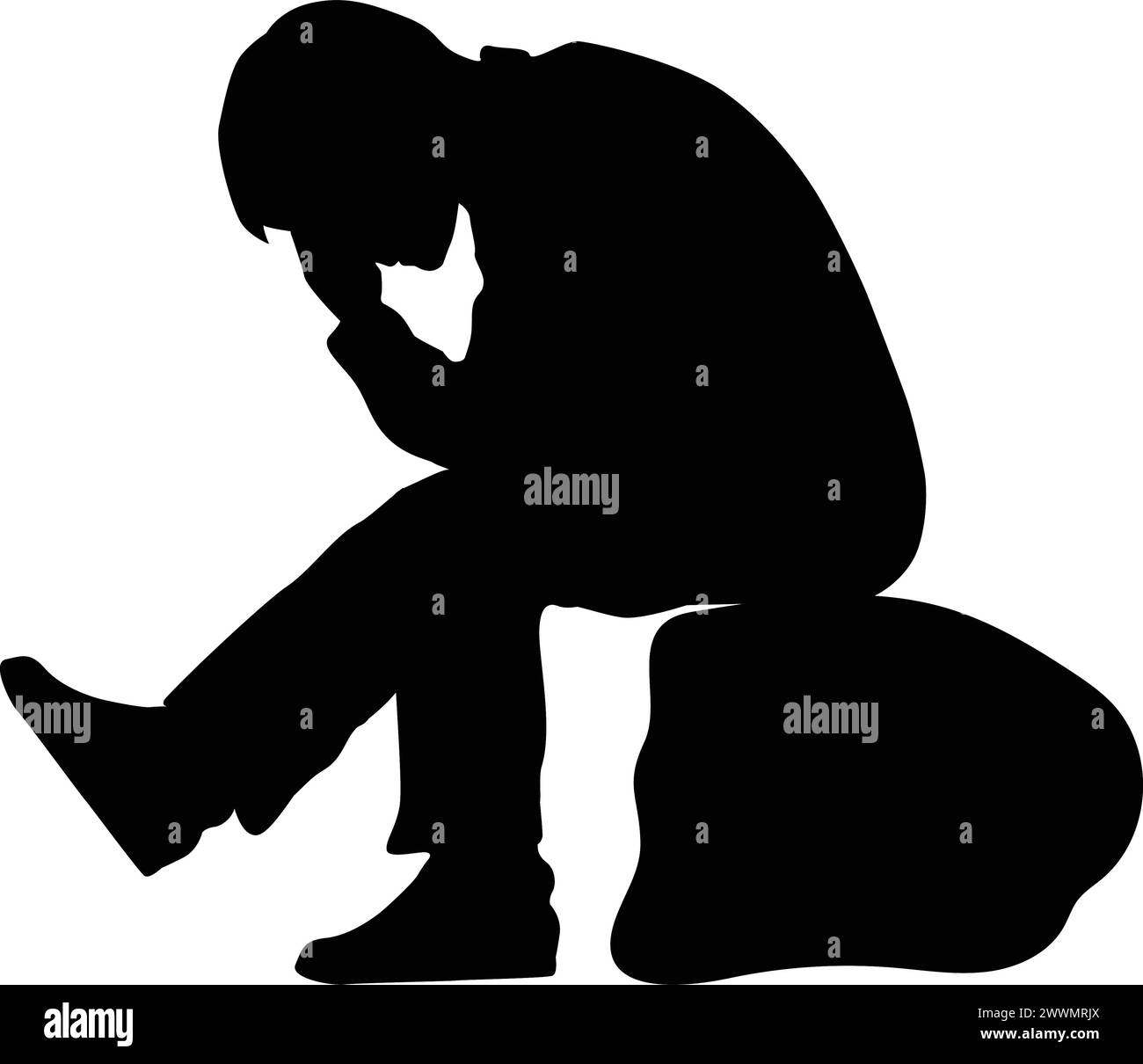 sad person icon vector illustration design Stock Vector Image & Art - Alamy