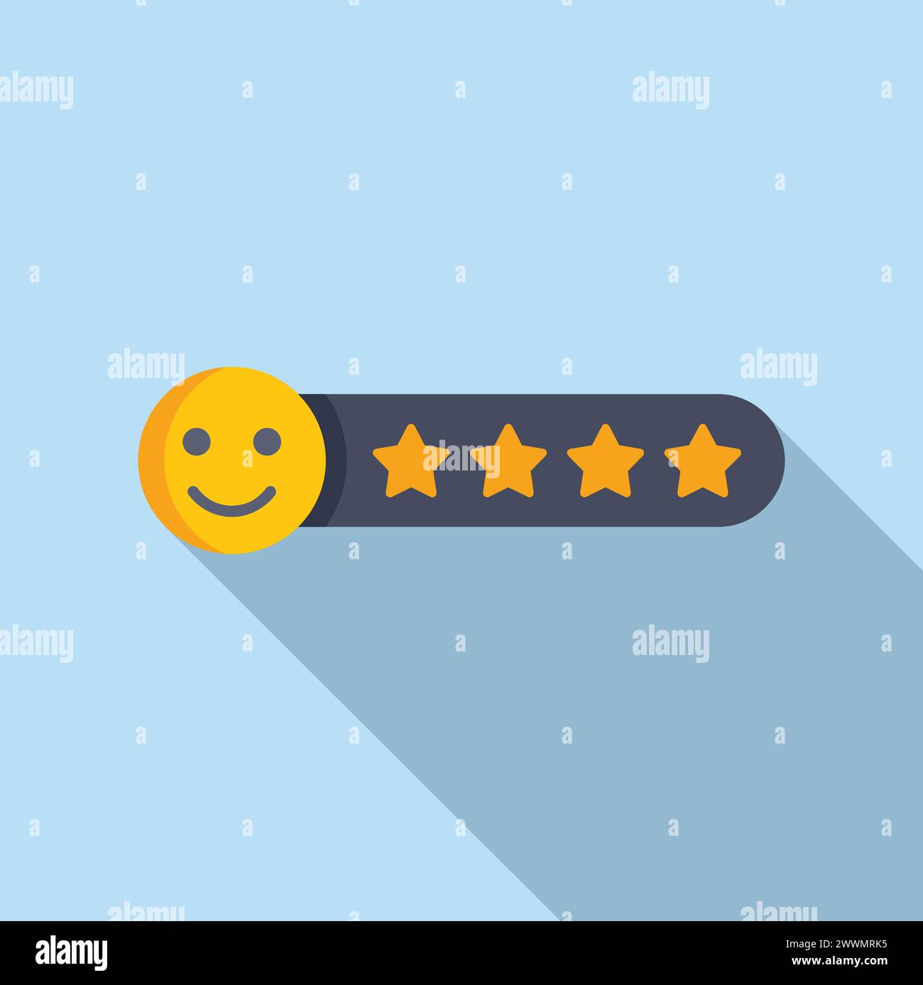 Button emoji degree icon flat vector. Elevate face star. Button game ...