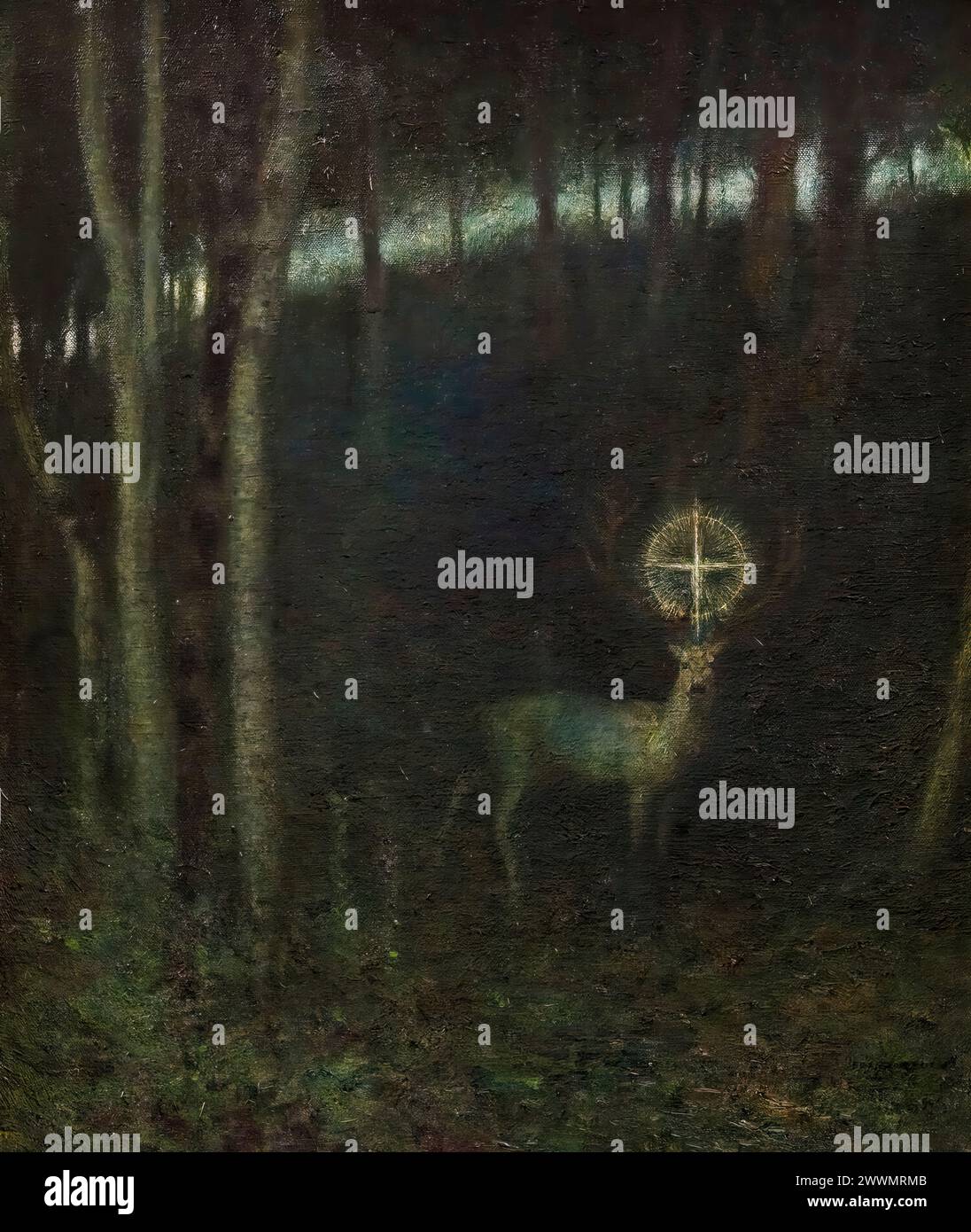 St hubert vision hi-res stock photography and images - Alamy