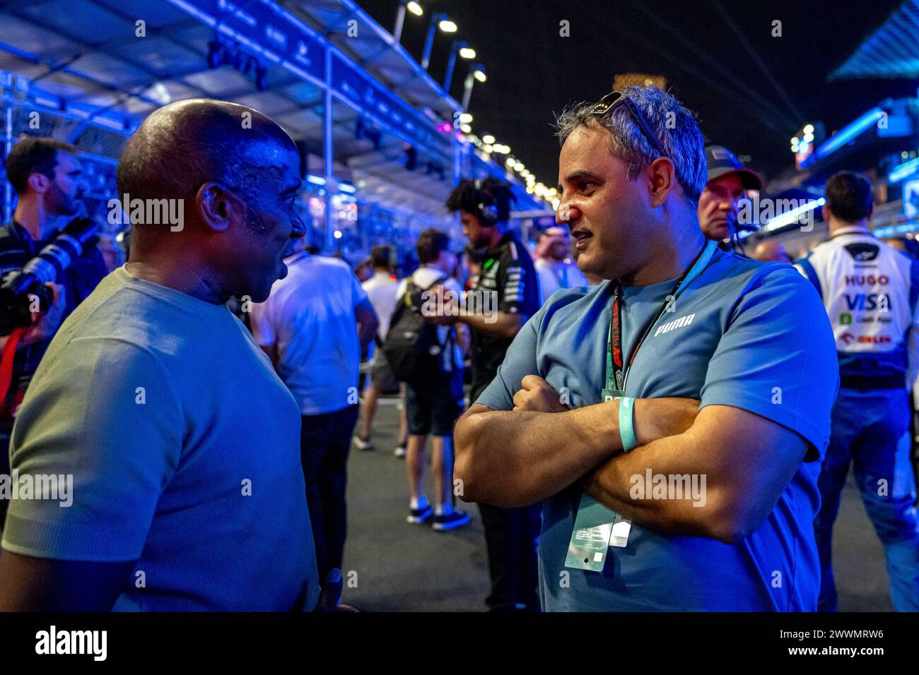 JEDDAH CORNICHE CIRCUIT, SAUDI ARABIA - MARCH 09: Juan Pablo Montoya ...