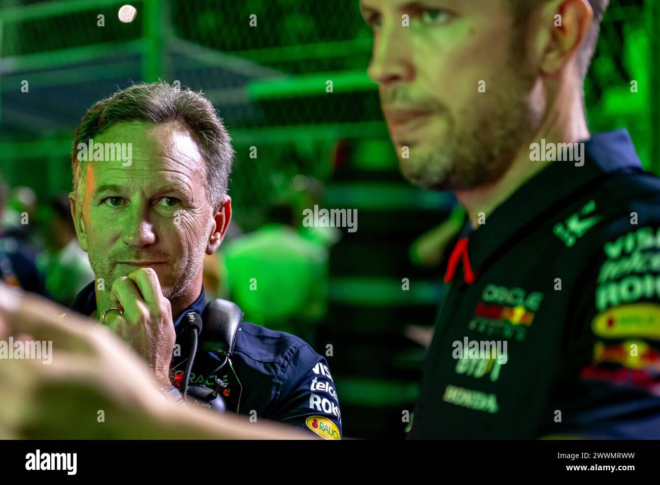 JEDDAH CORNICHE CIRCUIT, SAUDI ARABIA - MARCH 09: Christian Horner, Red ...