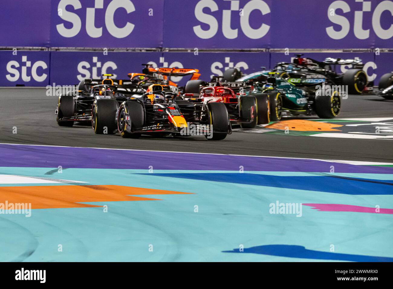 JEDDAH CORNICHE CIRCUIT, SAUDI ARABIA - MARCH 09: Max Verstappen, Red ...