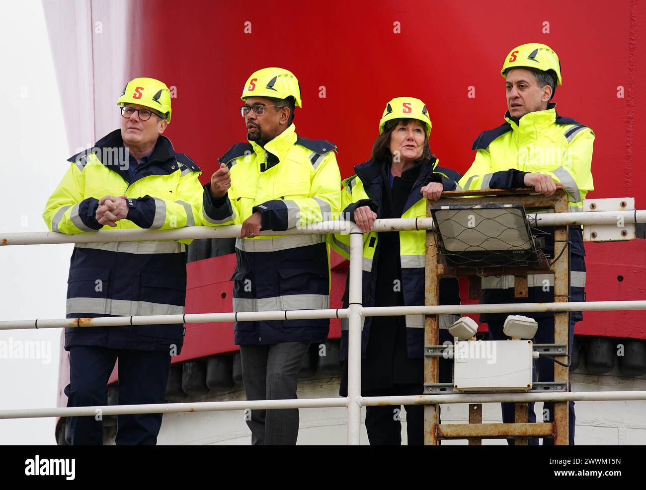 (left to right) Labour leader Sir Keir Starmer, new Welsh First ...