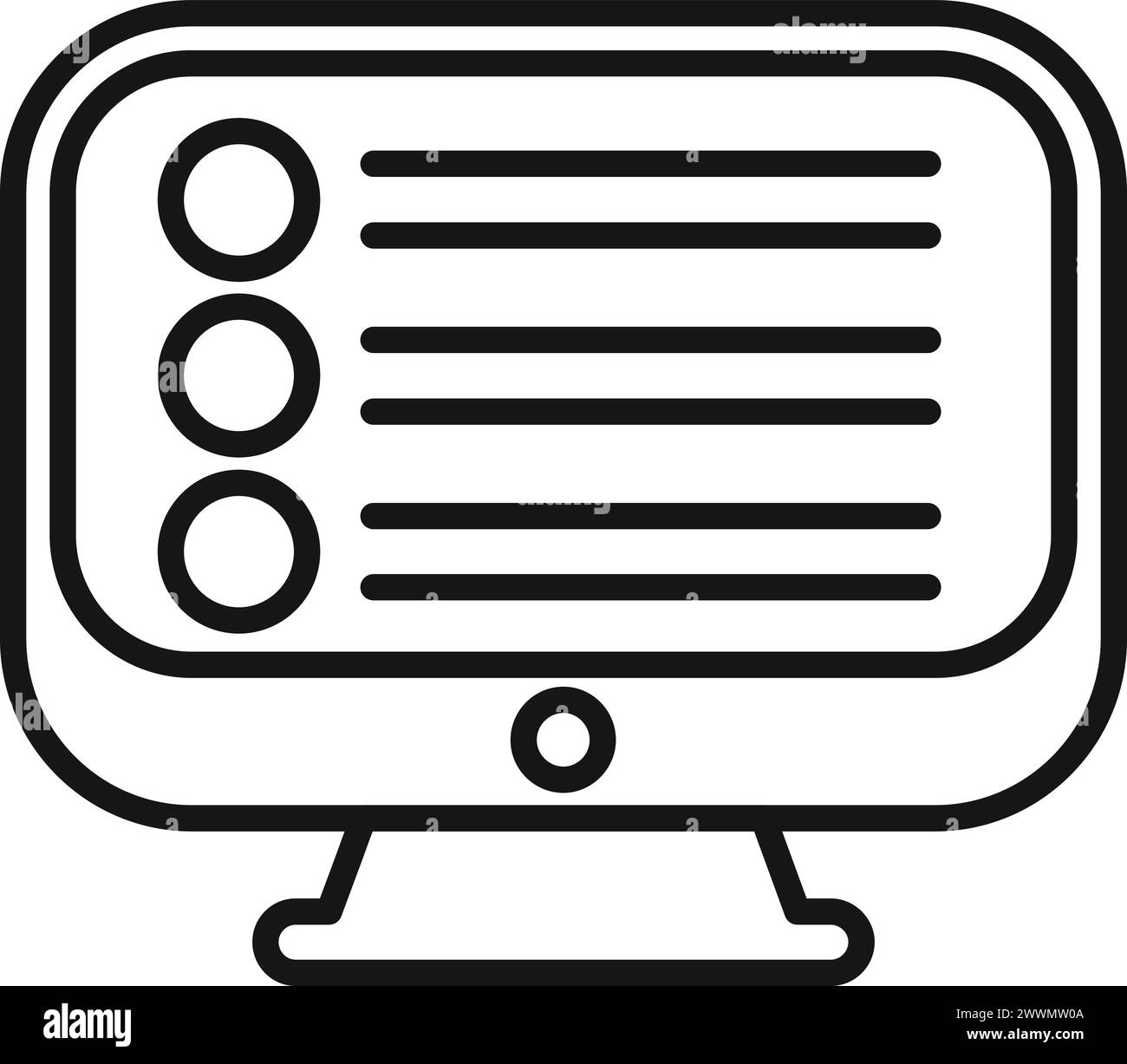 Angry poor user online icon outline vector. Satisfaction level. Good ...