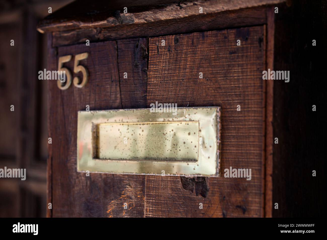 Old wooden letterbox hi-res stock photography and images - Alamy