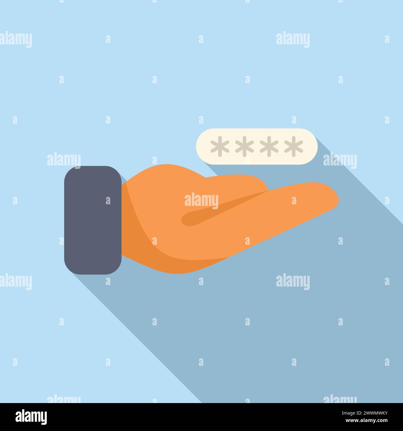 Change password account icon flat vector. Step web safe. Multi ...