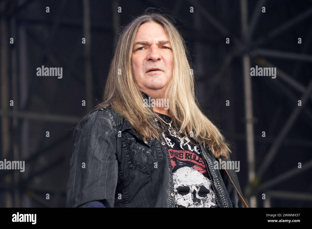 Marc Lynn von Gotthard live beim 25. SnowpenAir 2024 auf dem Männlichen ...