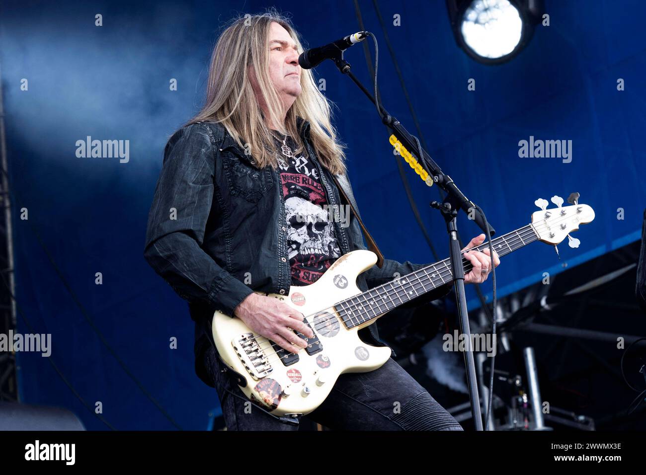 Marc Lynn von Gotthard live beim 25. SnowpenAir 2024 auf dem Männlichen ...
