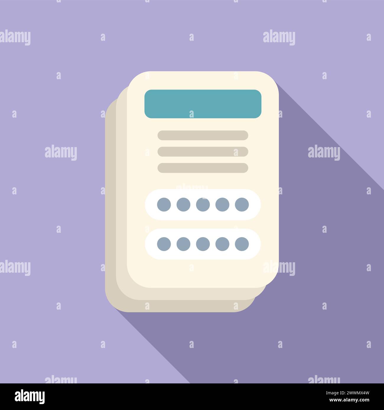 Document password icon flat vector. Access computer. Phone step safe Stock Vector Image & Art ...