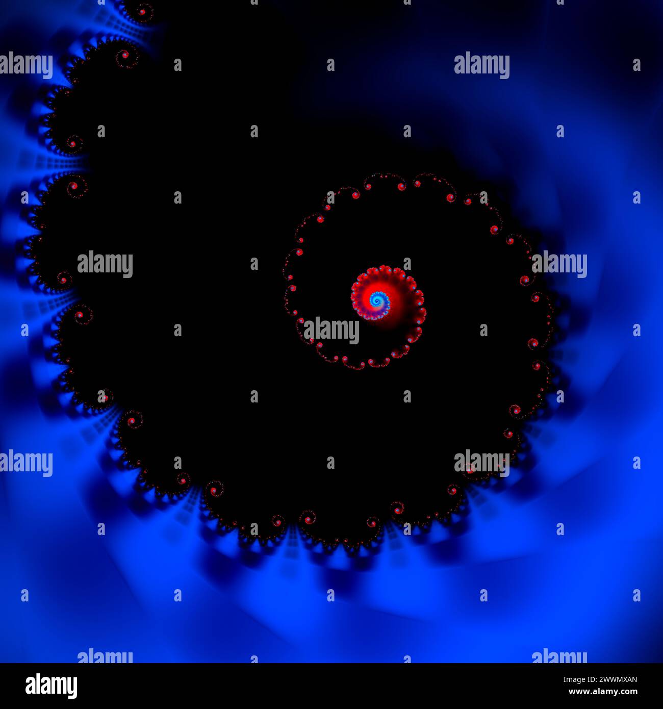 Blue vortex, spiral concept art , ratio beauty design, modern 3D ...