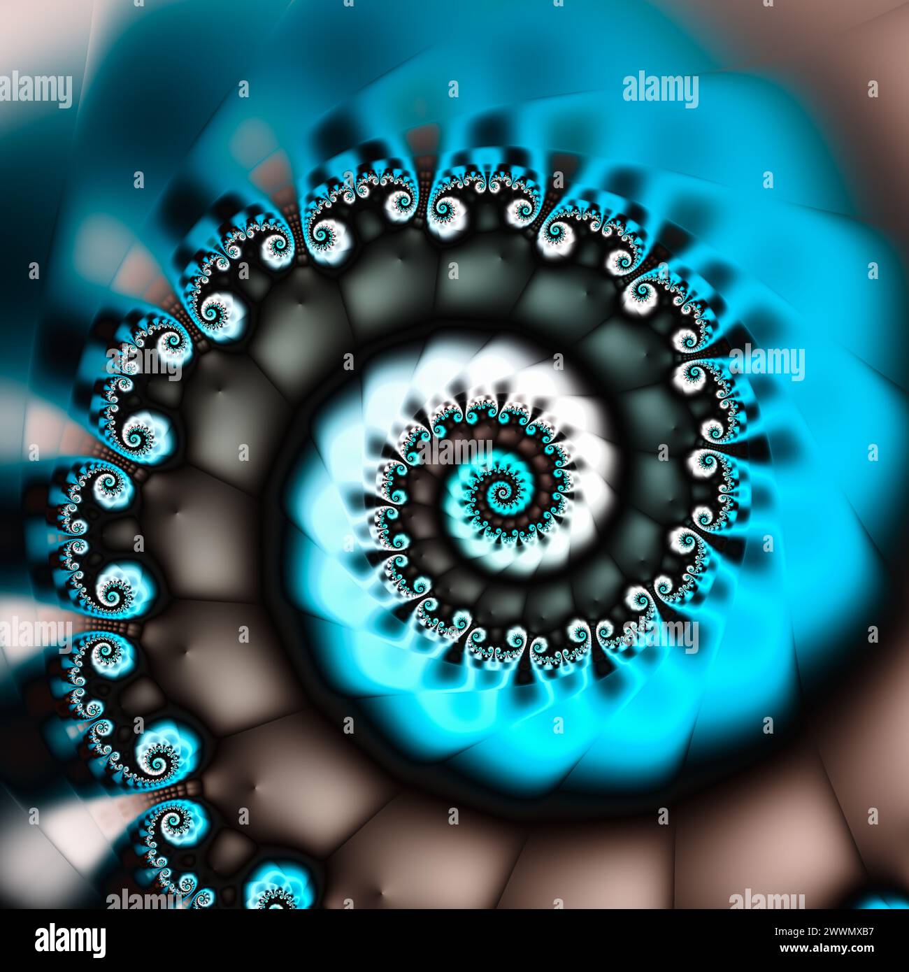 Blue vortex, spiral concept art , ratio beauty design, modern 3D ...