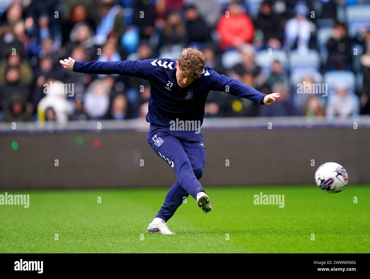 Coventry City's Victor Torp during a training session at the Coventry ...