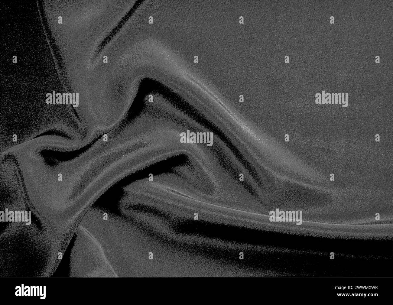 Black and white cloth pattern close view, textile material background ...