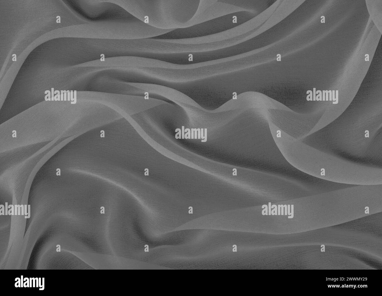 Black and white cloth pattern close view, textile material background ...