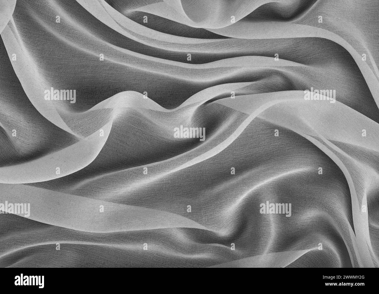 Black and white cloth pattern close view, textile material background ...