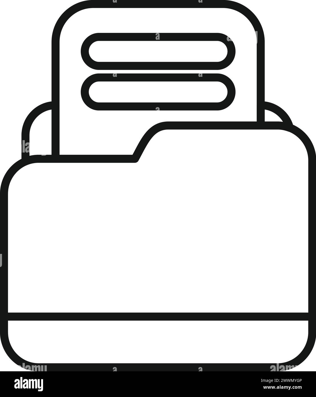 Folder password icon outline vector. Id process. Password secure ... Folder password icon outline vector. Id process. Password secure ...