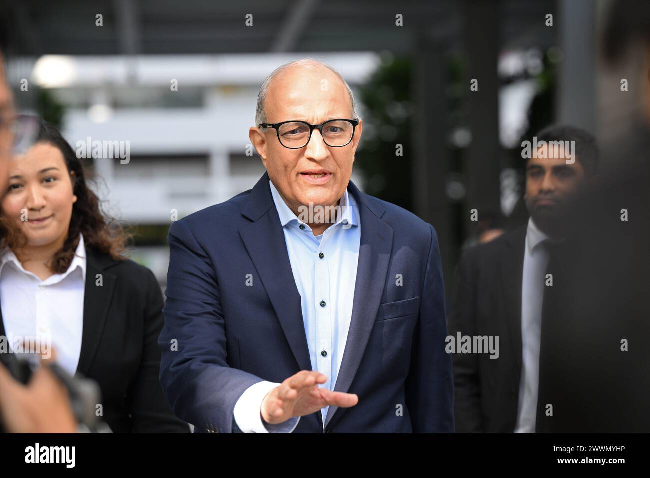 Singapore. 25th Mar, 2024. Former Singapore transport minister S ...