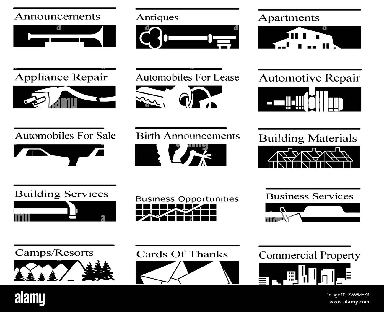 Ads cars ads Stock Vector Images - Alamy