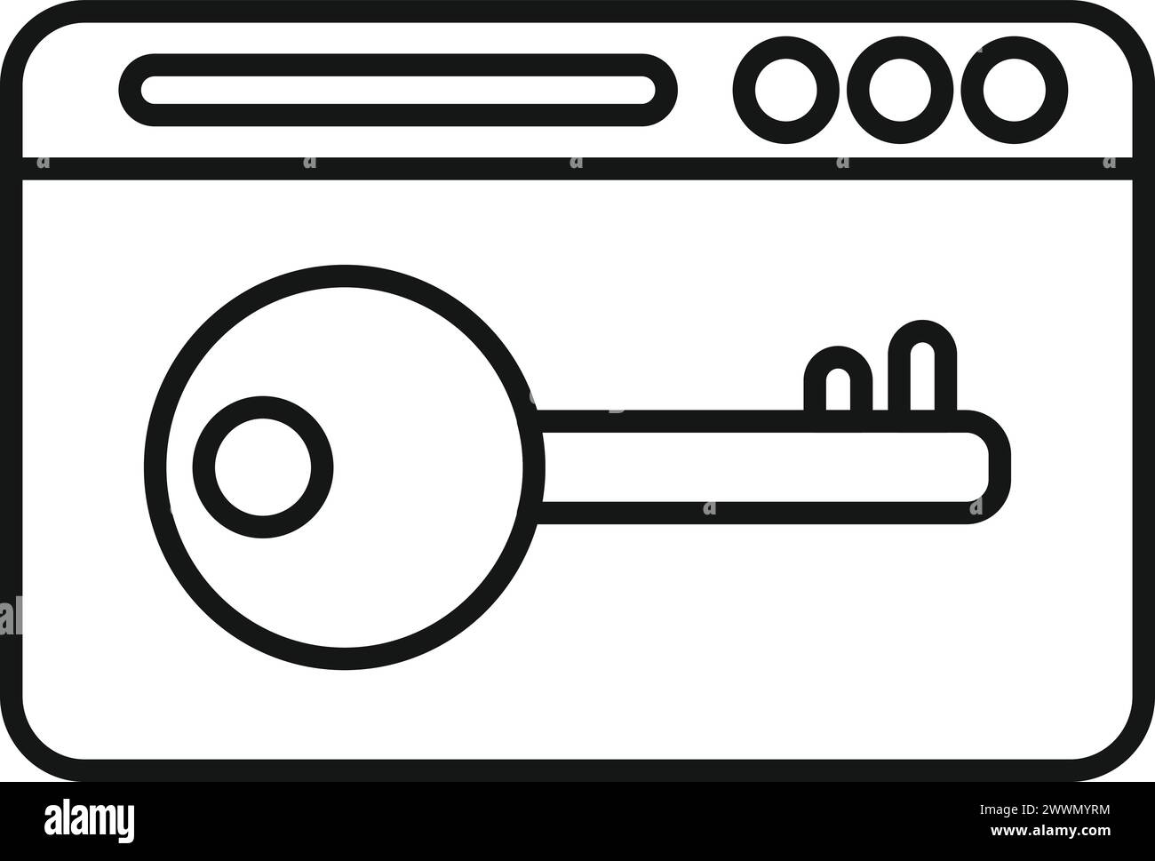 Strong password computer screen Black and White Stock Photos & Images - Alamy