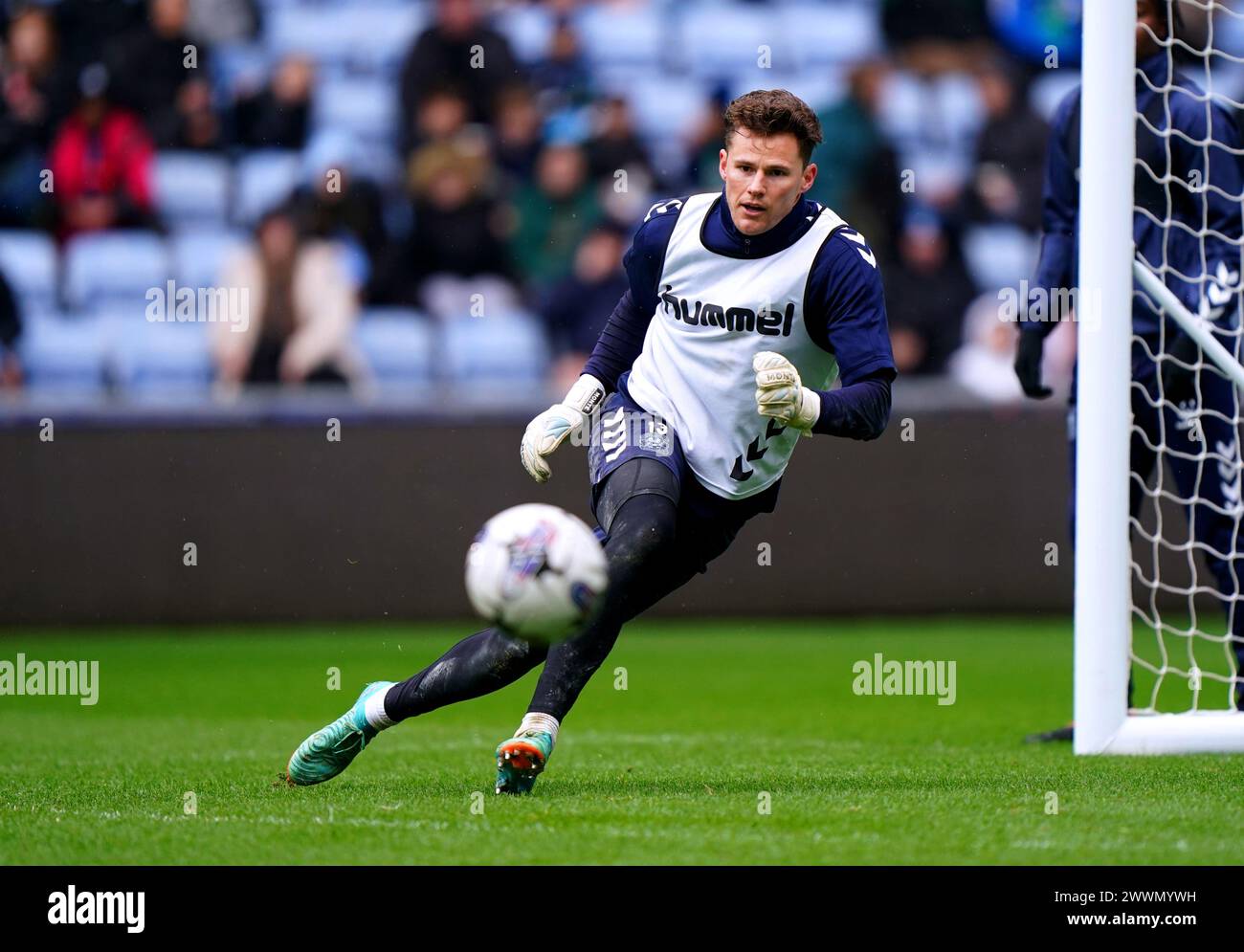 Coventry City goalkeeper Ben Wilson during a training session at the ...