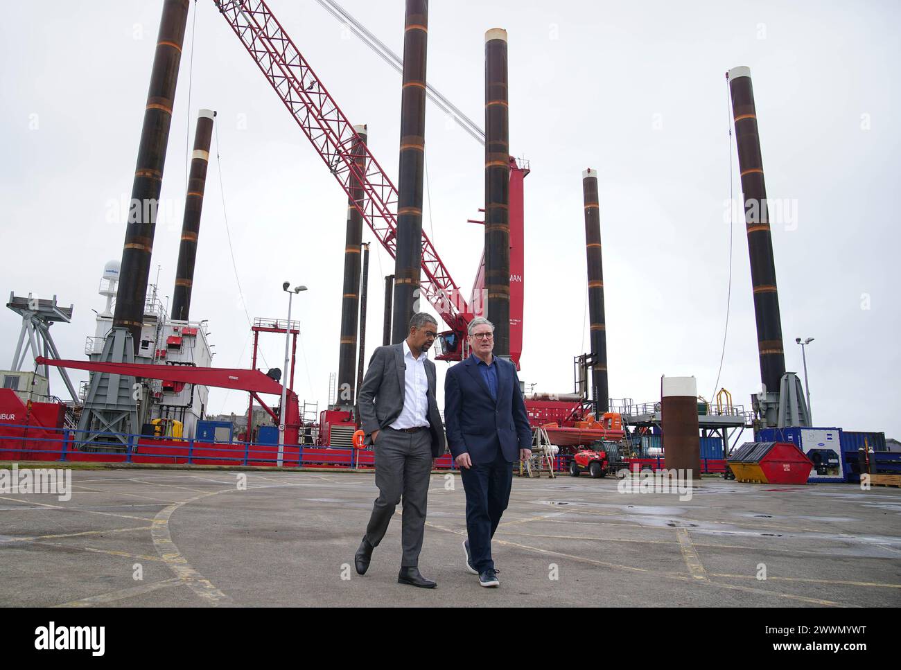 Labour leader Sir Keir Starmer (right) and new Welsh First Minister ...