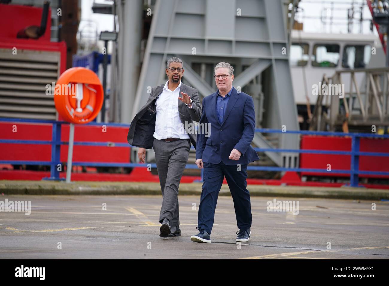 Labour leader Sir Keir Starmer (right) and new Welsh First Minister ...
