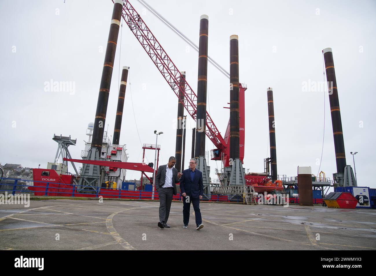 Labour leader Sir Keir Starmer (right) and new Welsh First Minister ...