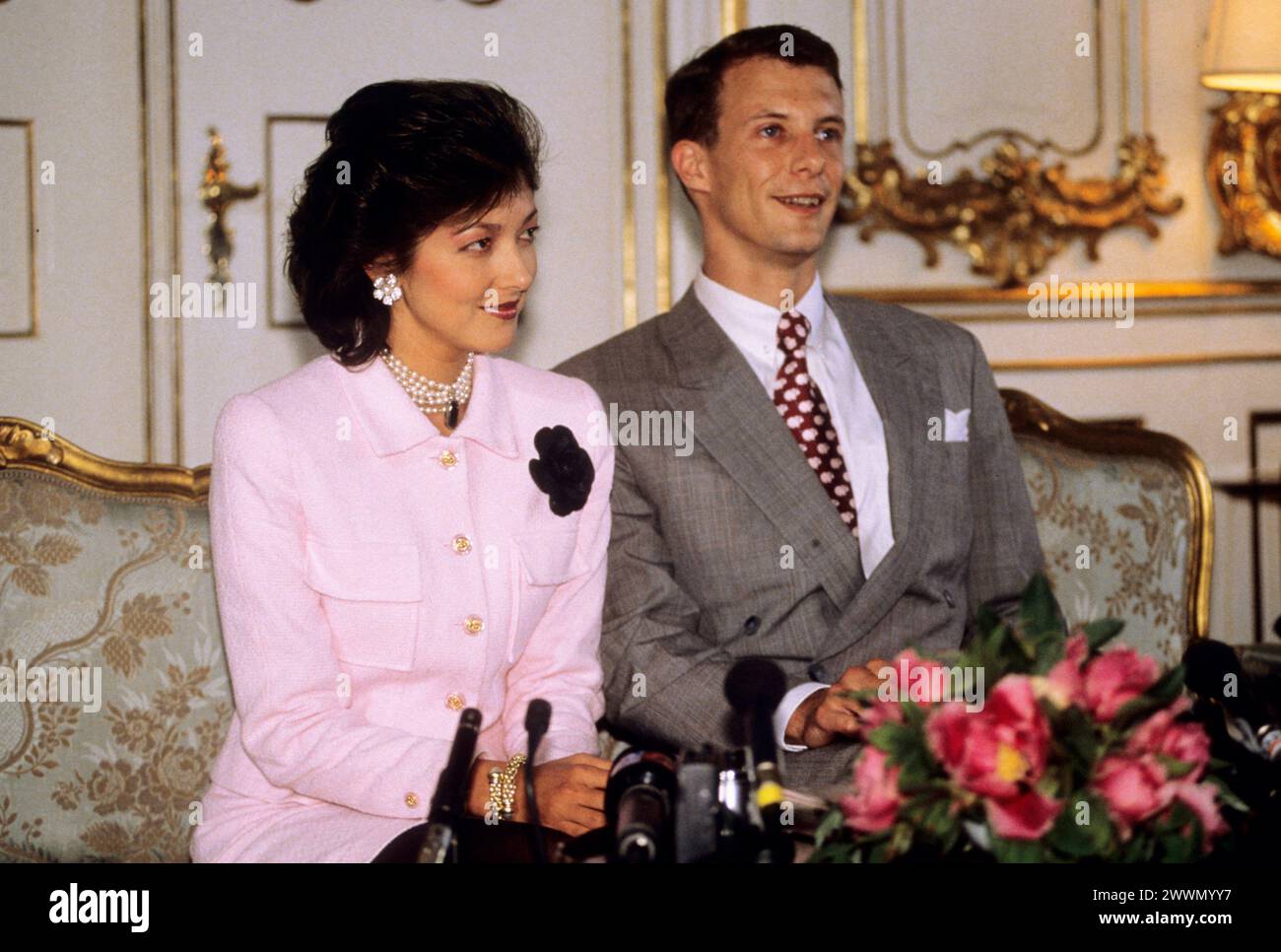 PRINCE JOACHIM of Denmark at the announcement of his engagement to ...