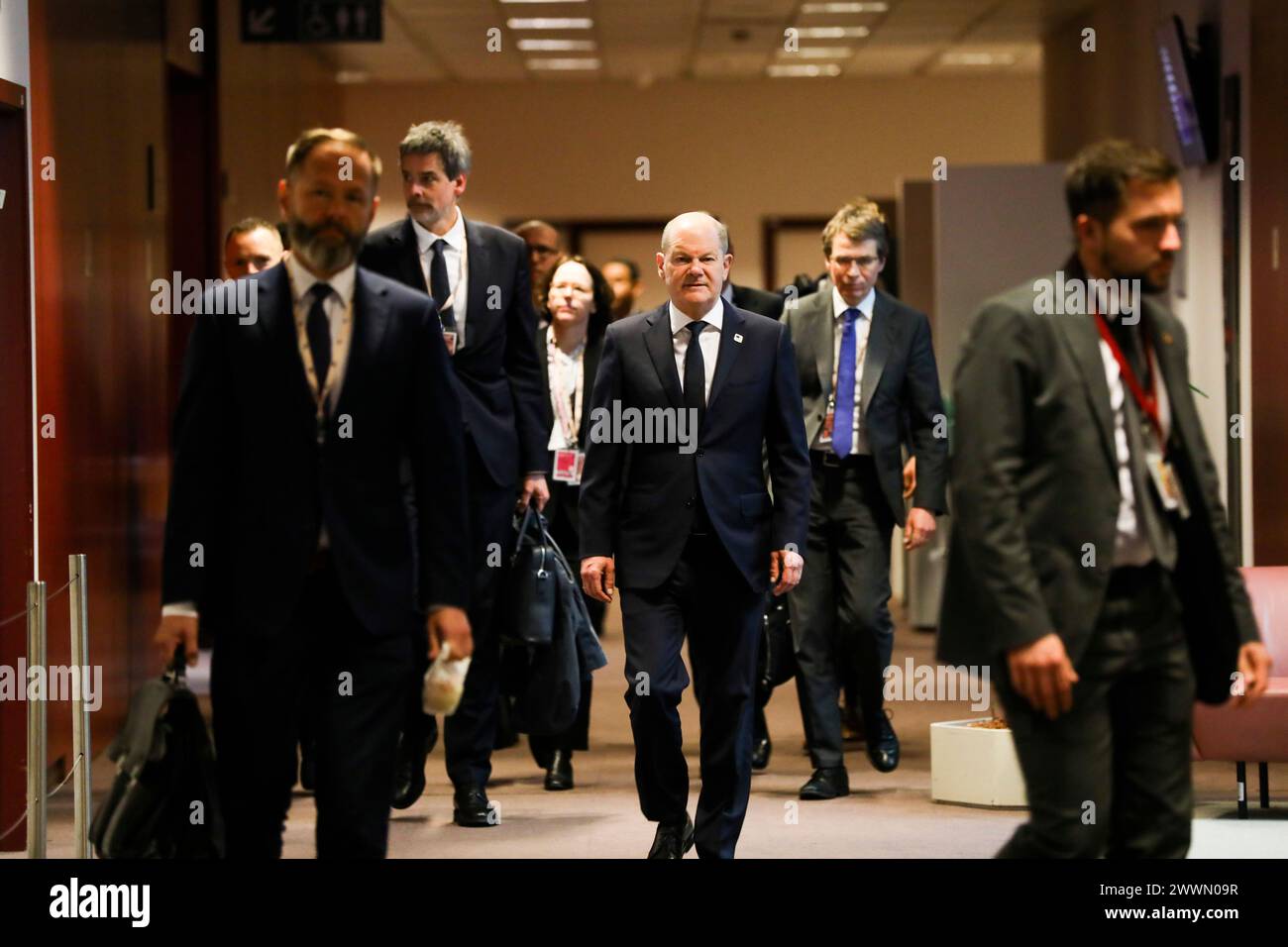 Bruxelles, Belgique. 22nd Mar, 2024. © Nicolas Landemard/Le Pictorium ...