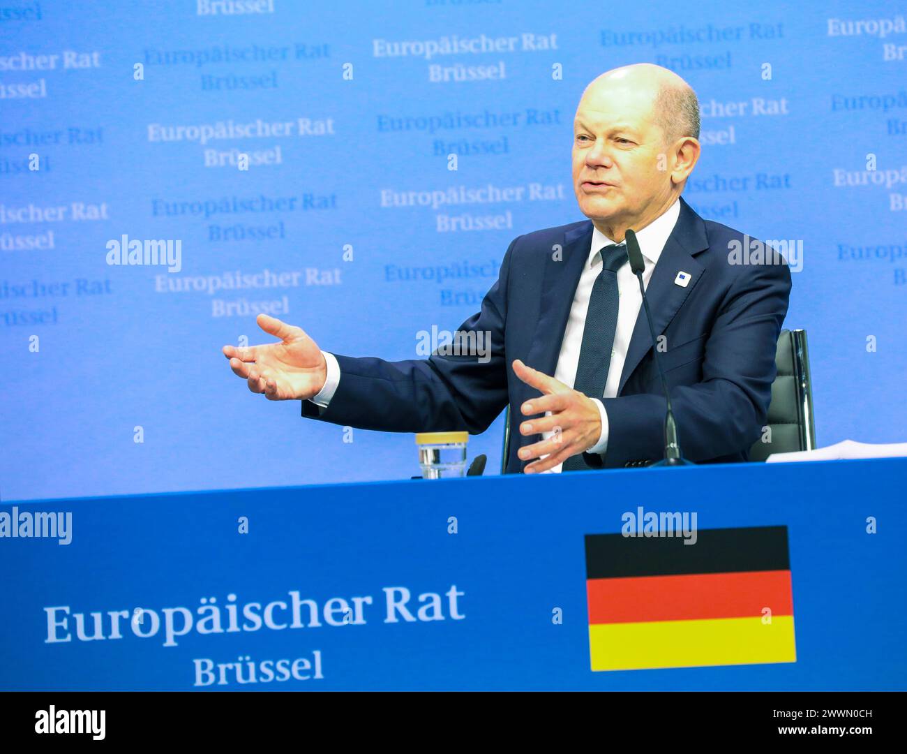 Bruxelles, Belgique. 22nd Mar, 2024. © Nicolas Landemard/Le Pictorium ...