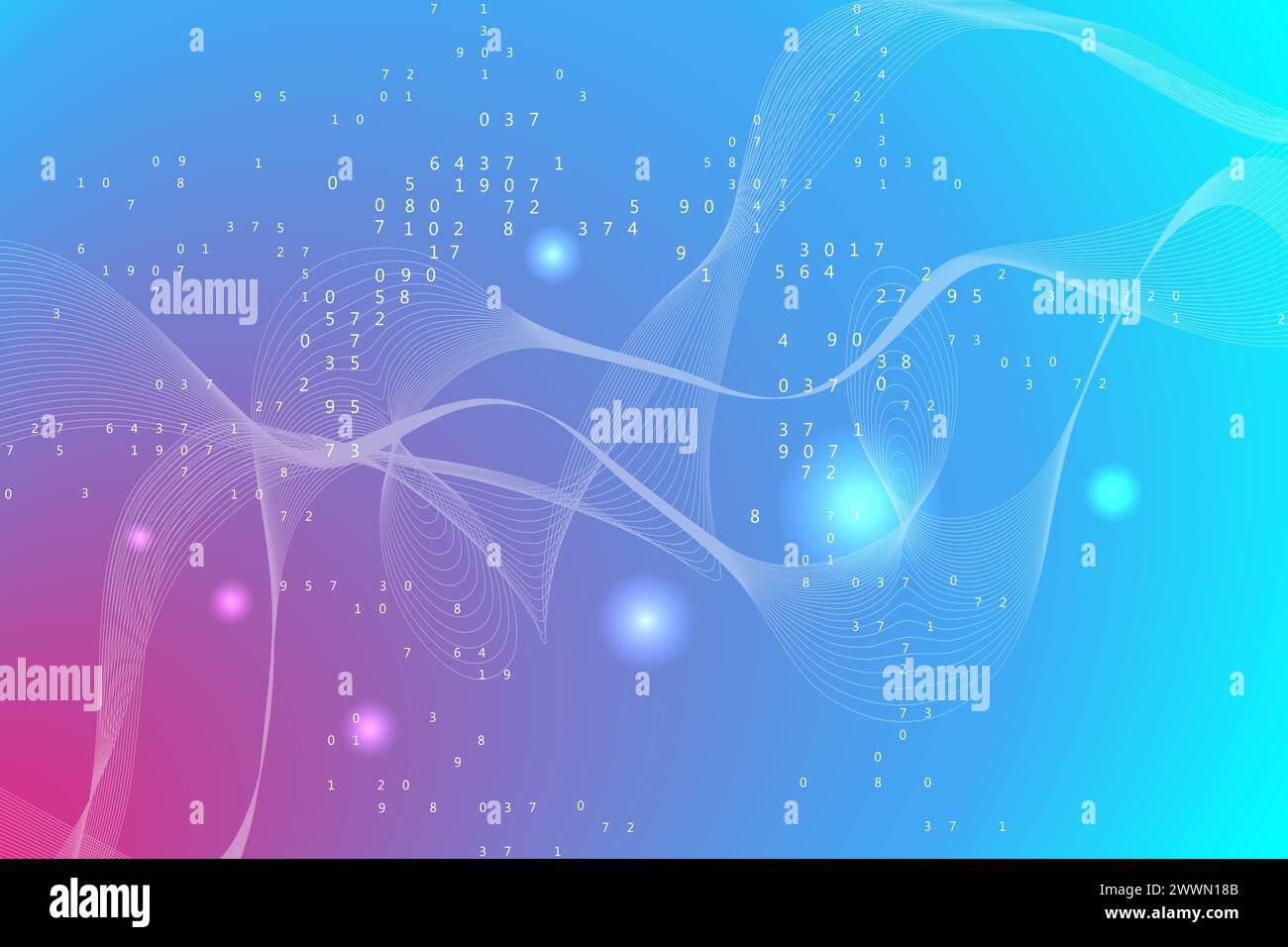 Quantum computing. Quantum processing. Artificial intelligence quantum computer technology ...