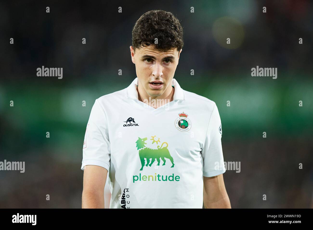 Ivan Morante of Real Racing Club looks on during the LaLiga Hypermotion ...