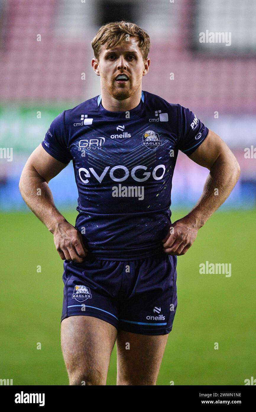 Wigan, England - 22nd March 2024 Evan Hodgson of Sheffield Eagles ...