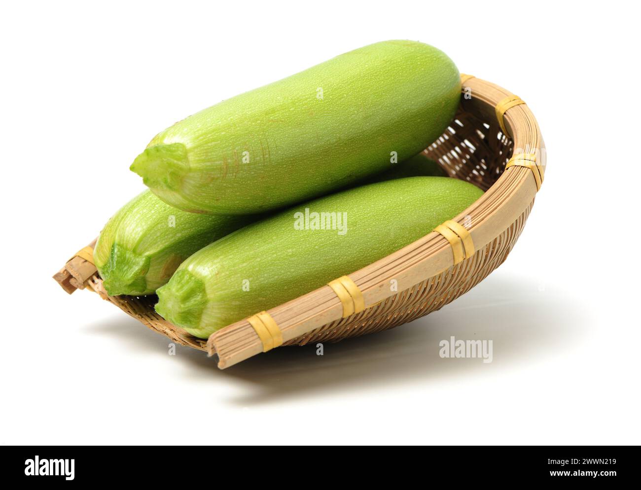 zucchini courgette isolated on white background Stock Photo - Alamy