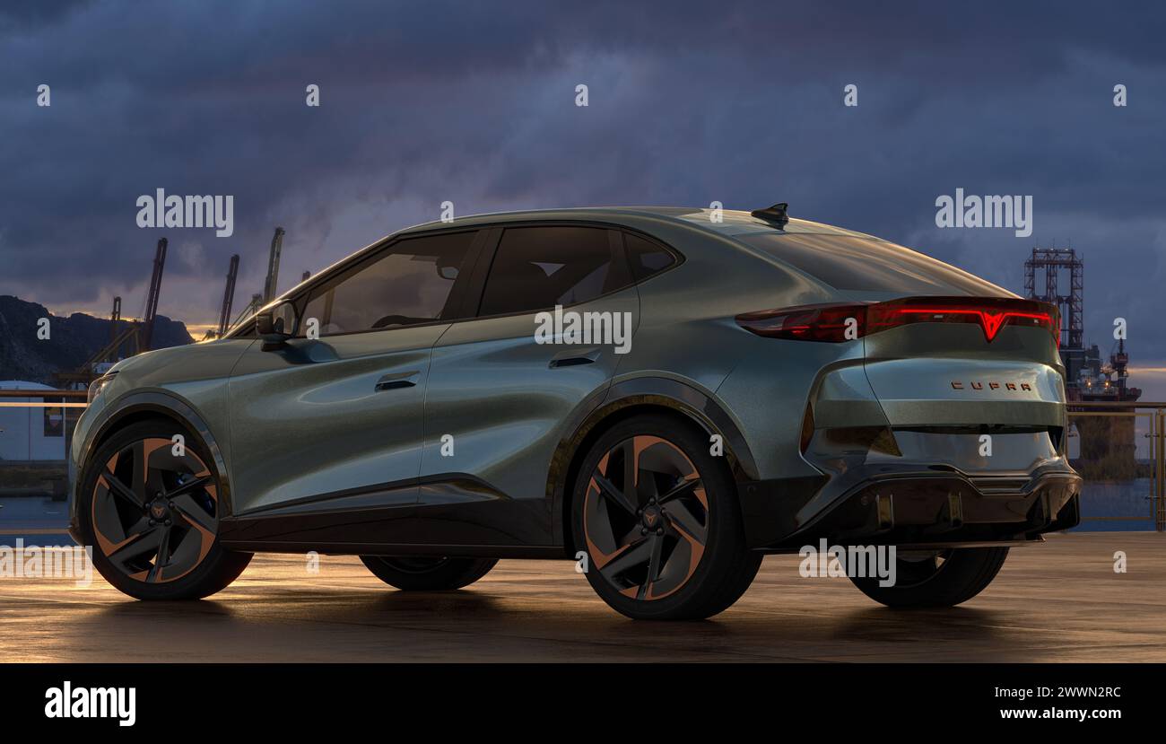 CUPRA Tavascan . New electric SUV coupe Stock Photo - Alamy
