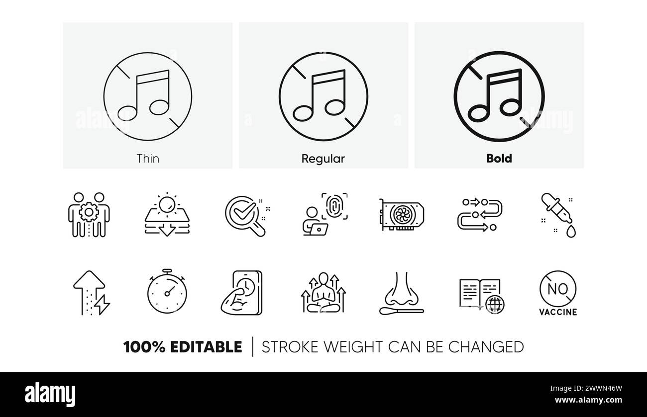 Chemistry pipette, Chemistry lab and Yoga line icons. For web app, printing. Line icons. Vector ...
