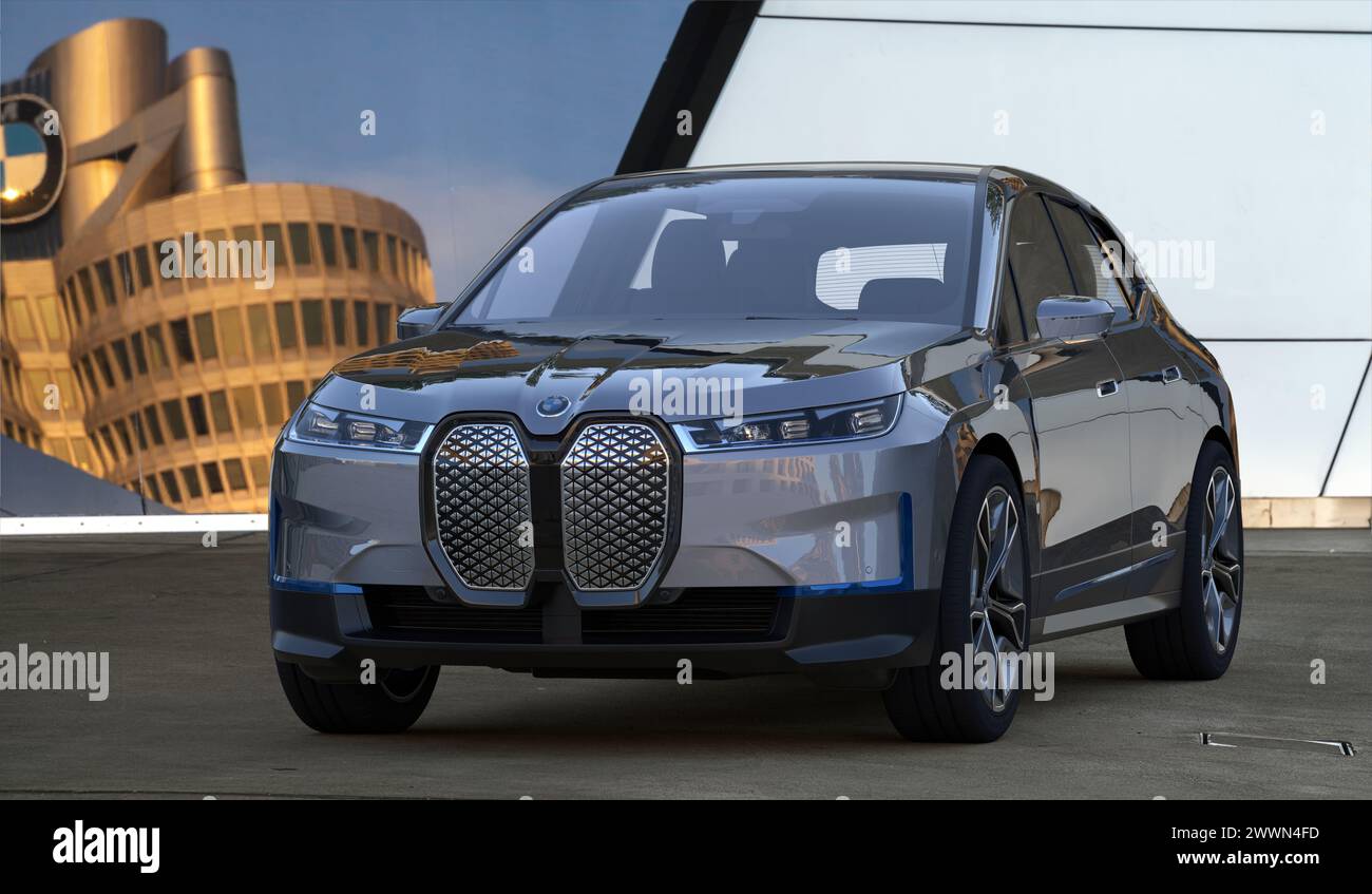 BMW iX- a premium electric SUV Stock Photo - Alamy