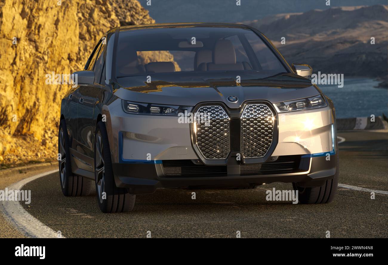 BMW iX- a premium electric SUV Stock Photo - Alamy