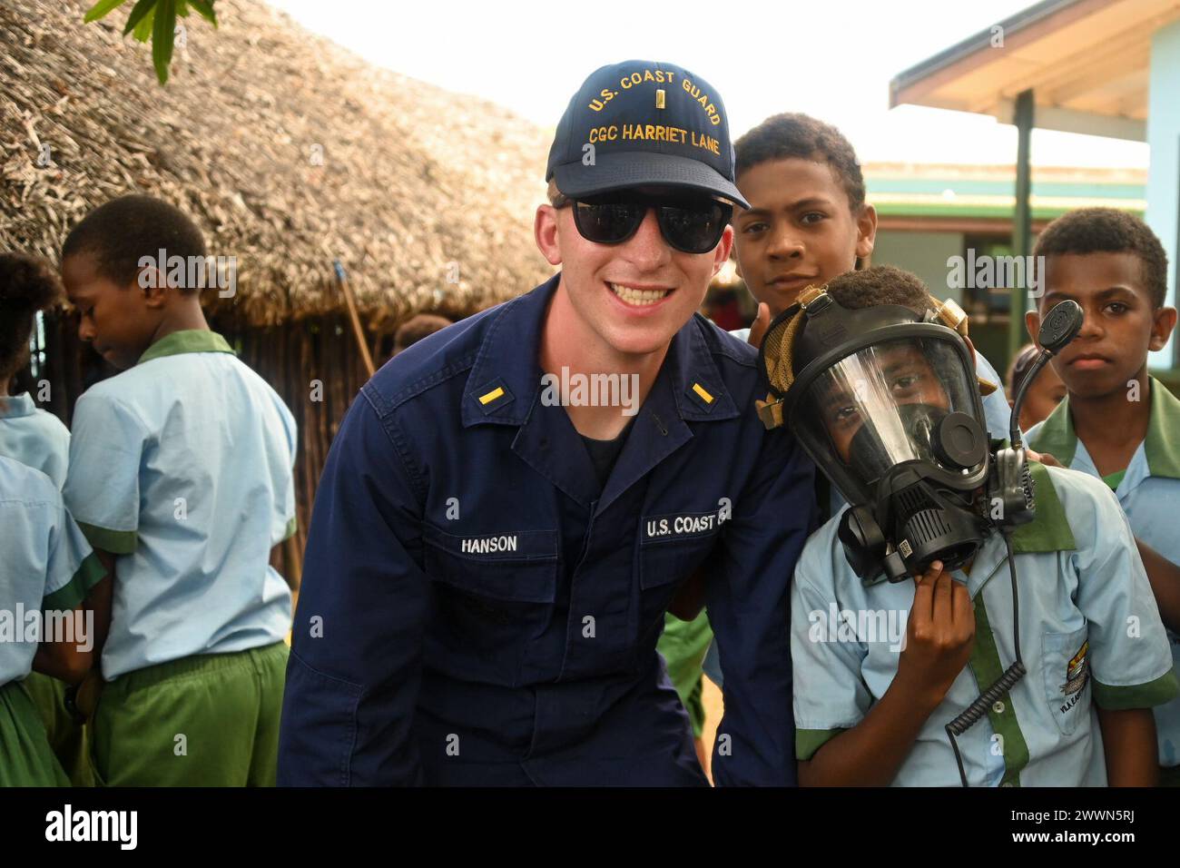 U.S. Coast Guard Ensign John Hanson, a U.S. Coast Guard Cutter Harriet ...