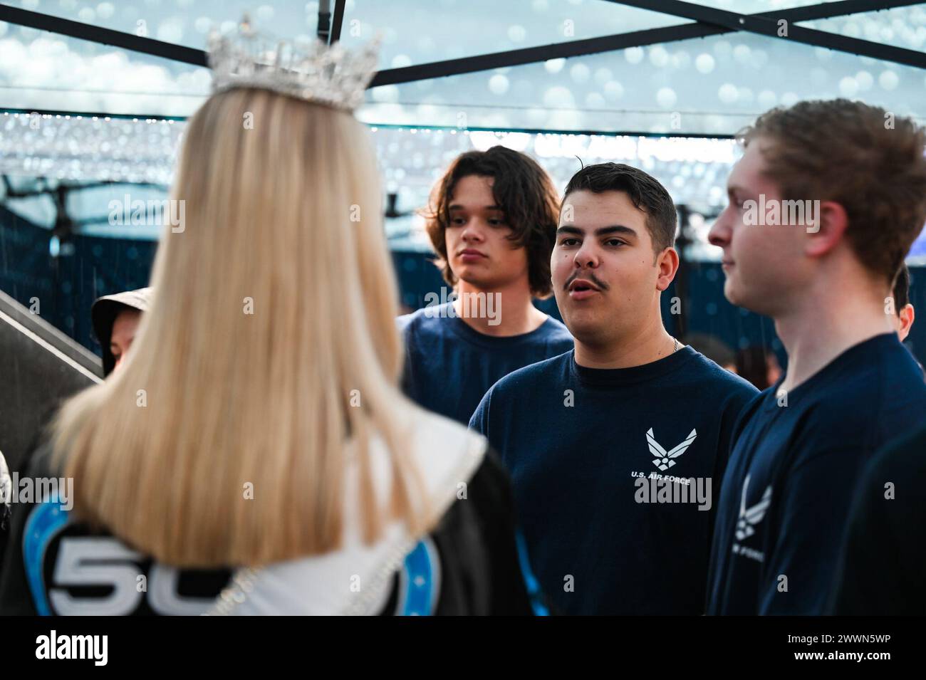 2nd Lt. Madison Marsh, crowned Miss America 2024, meets future Airmen ...