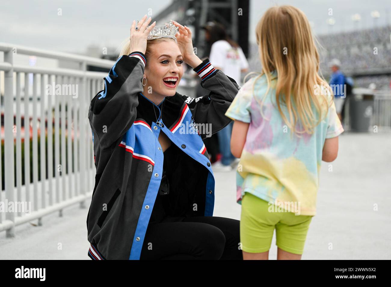 2nd Lt. Madison Marsh, crowned Miss America 2024, meets fans at the ...