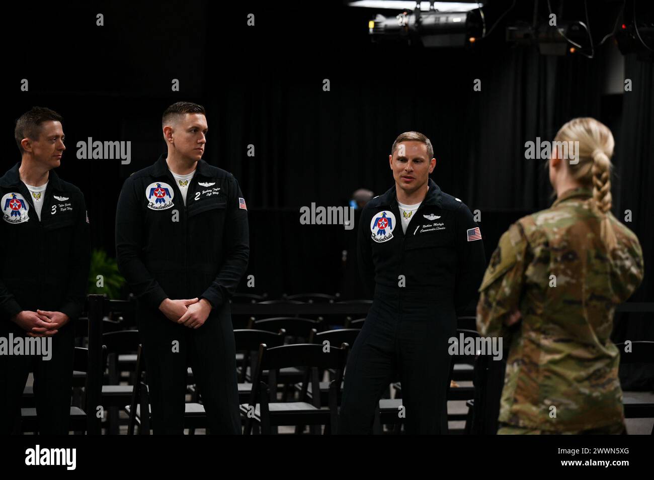The Thunderbird team greets 2nd Lt. Madison Marsh, recently crowned ...