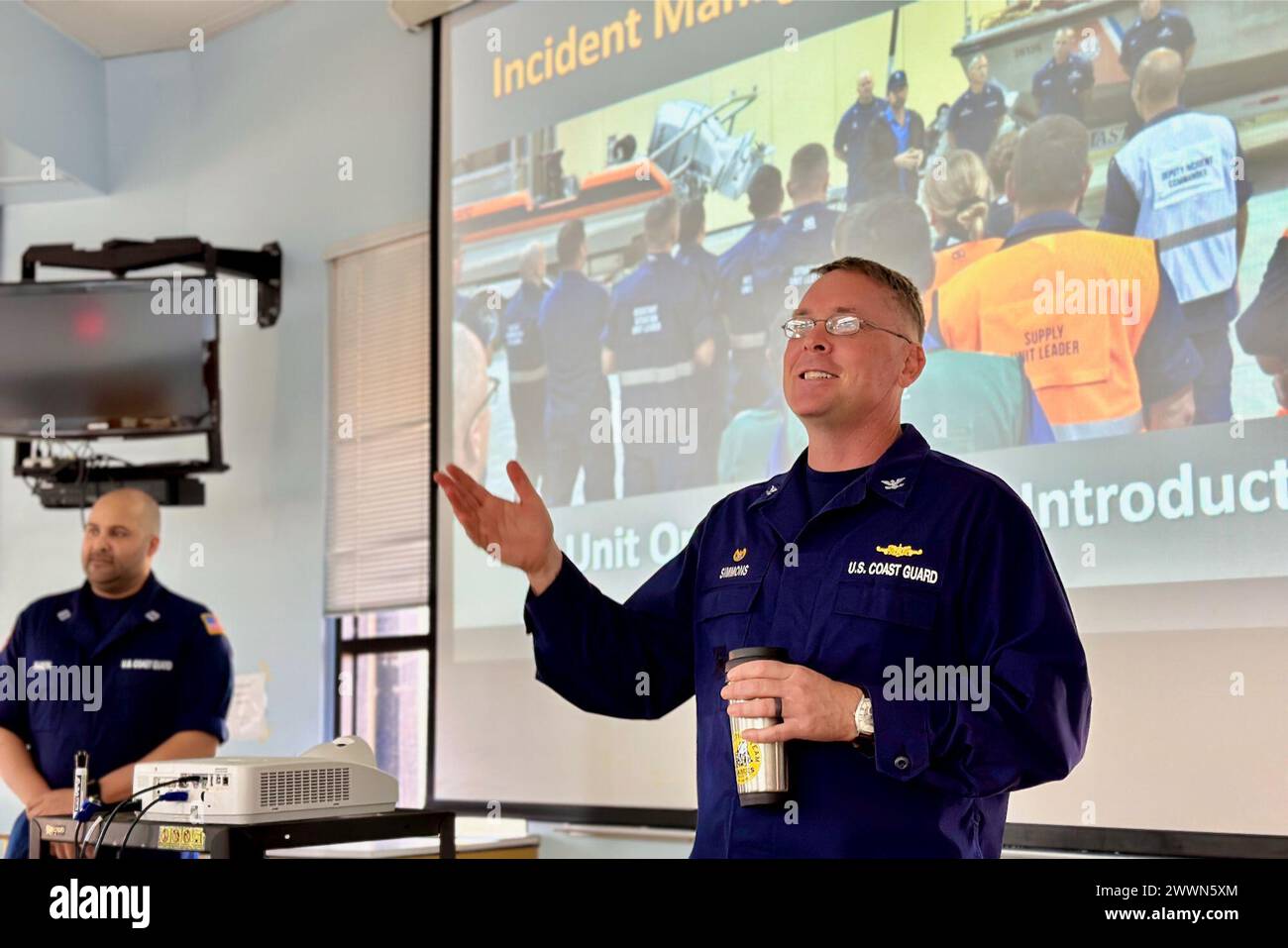 Capt Nicholas Simmons Welcomes Participants From U S Coast Guard