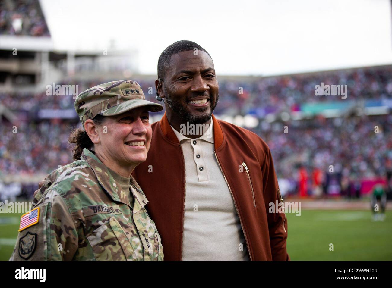 Chief of the Army Reserve, Lt. Gen. Jody Daniels poses for a photo with ...