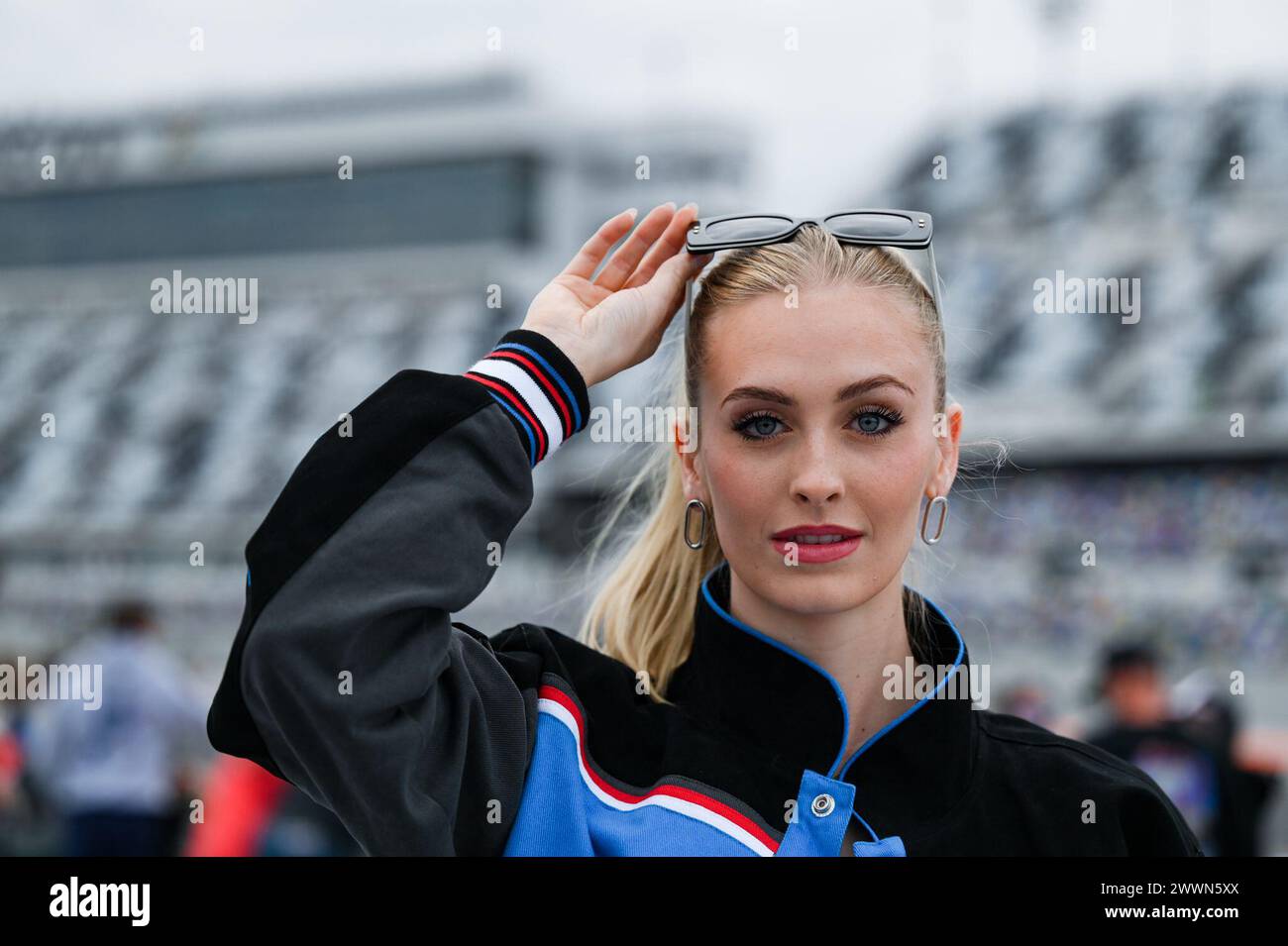 2nd Lt. Madison Marsh, crowned Miss America 2024, poses at the Daytona ...