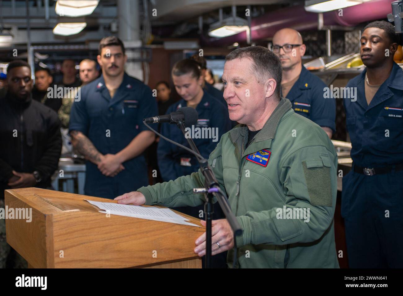 240216-N-YX844-1032 YOKOSUKA, Japan (Feb. 16, 2024) Capt. Daryle ...