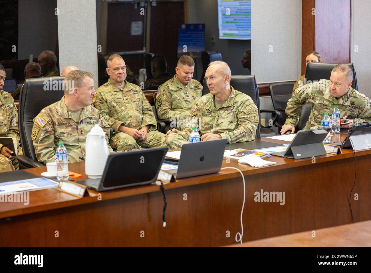 Chief of Staff of the Army, General Randy George and MG Eubank NETCOM ...